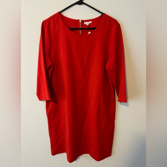 GAP | Dresses | Red Gap Dress Designed And A Crafted | Poshmark